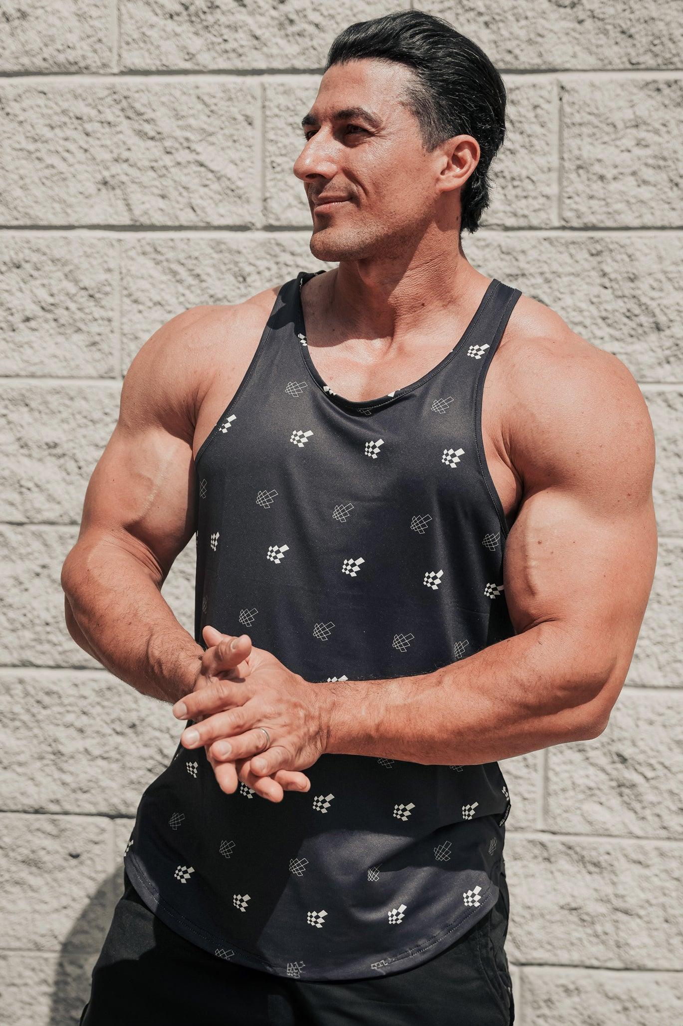 Graphic Muscle Stringer - Black JN Logo – Jed North Canada